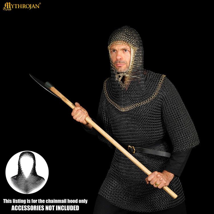 Medieval Viking Chainmail Coif and Headpiece for Sale – Mythrojan