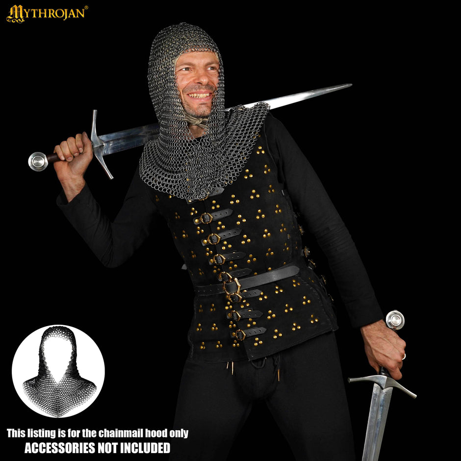 Medieval Viking Chainmail Coif and Headpiece for Sale – Mythrojan