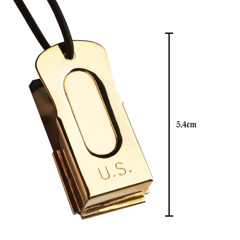 Mythrojan Military Grade Dog Training Clicker : Solid Brass and Steel