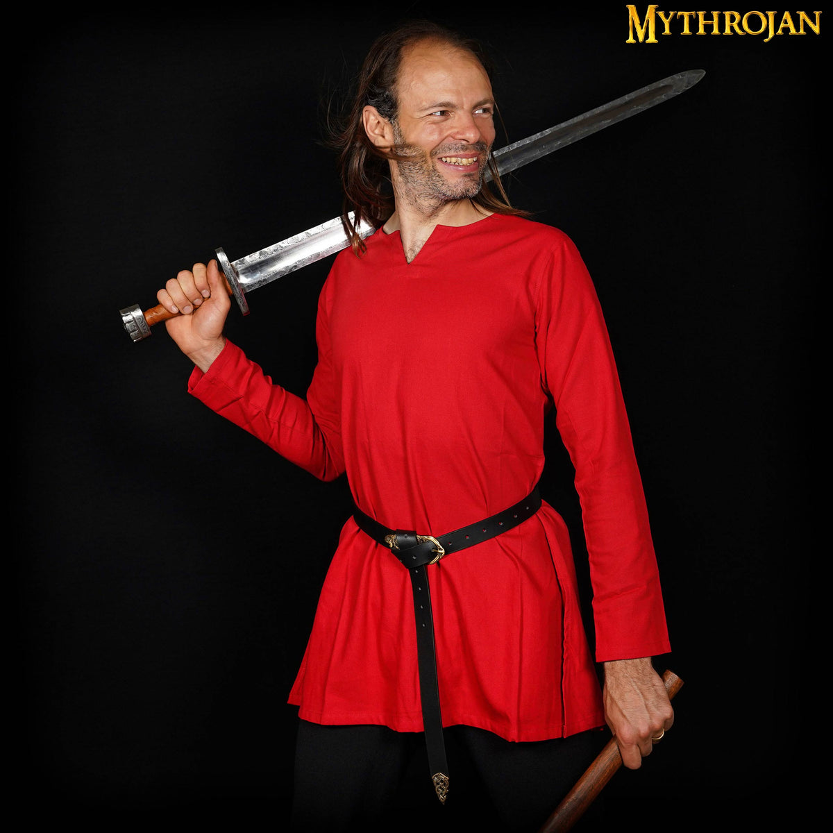 Classic Dark Age and Early Medieval Tunic - Red – Mythrojan