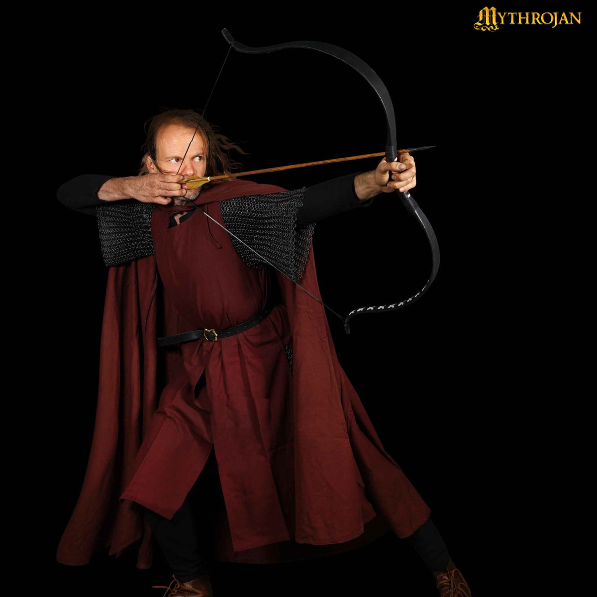 Mythrojan Medieval Scout Canvas Cloak/ Cape - Ecru